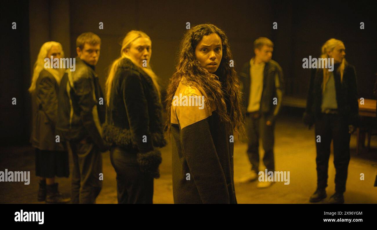 THE WATCHERS, from far left: Olwen Fouere, Oliver Finnegan, Dakota ...