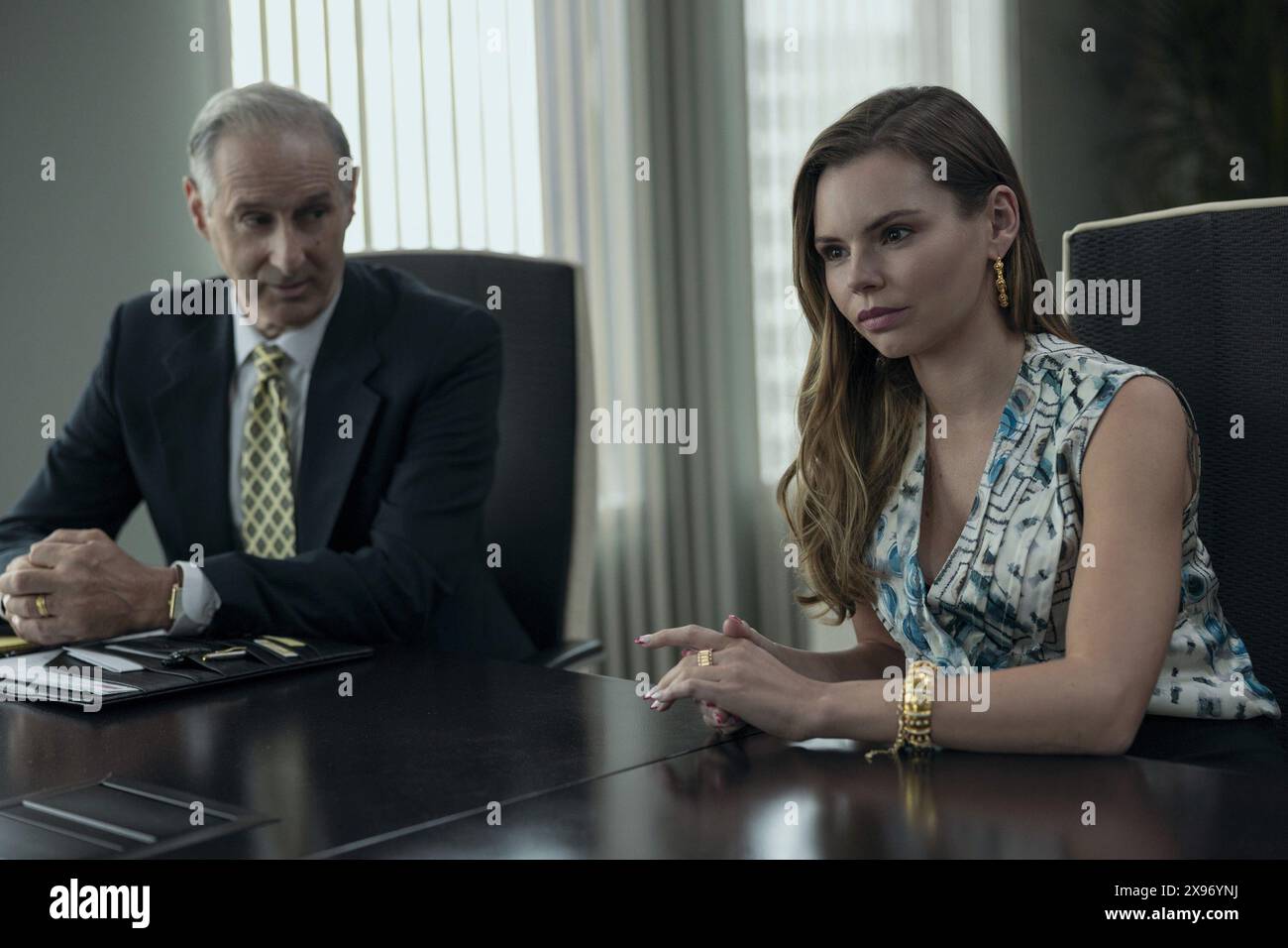 A MAN IN FULL, from left: Richard Topol, Eline Powell, 'Saddlebags ...