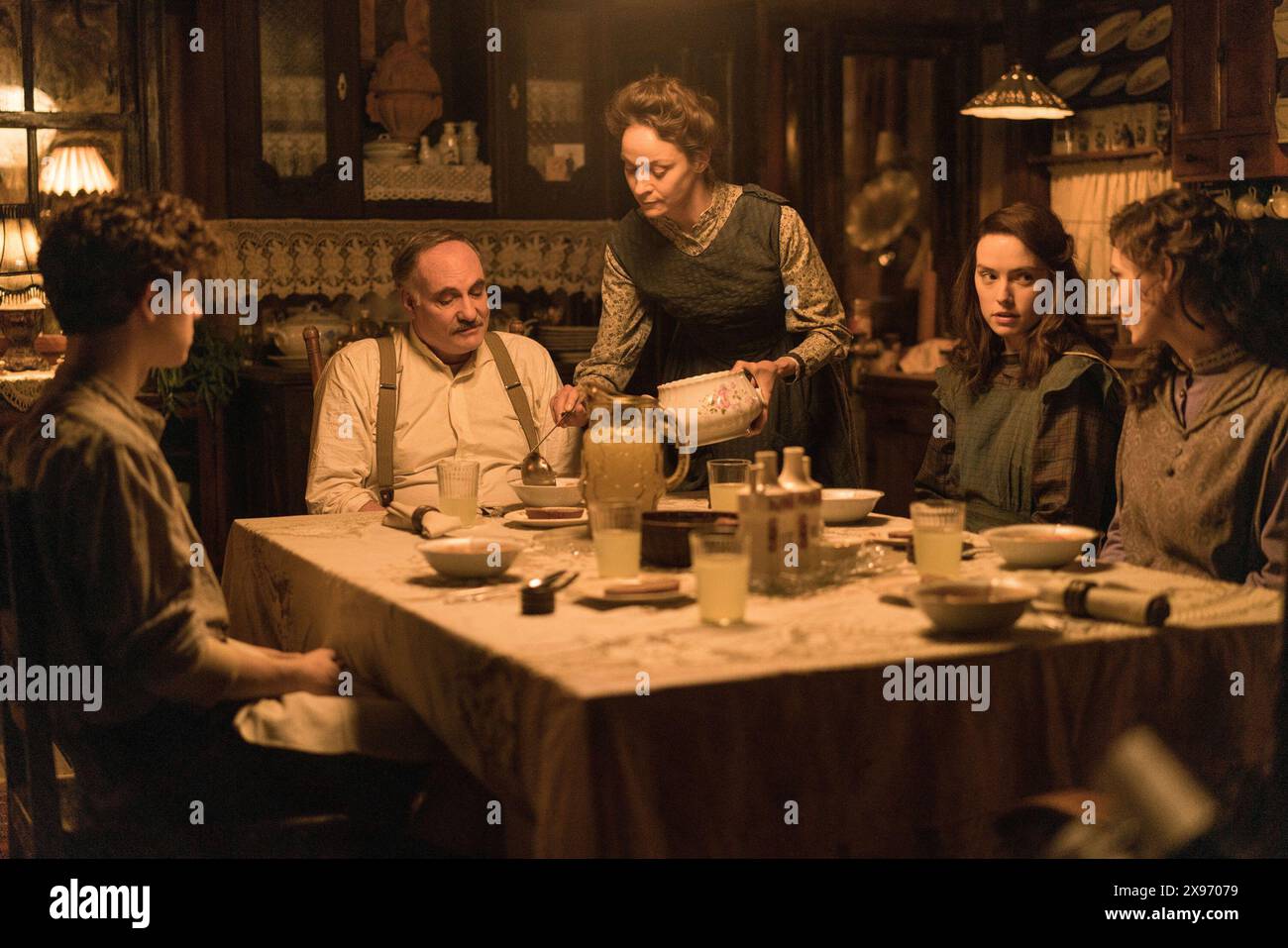 YOUNG WOMAN AND THE SEA, from left: Ethan Rouse, Kim Bodnia, Jeanette ...