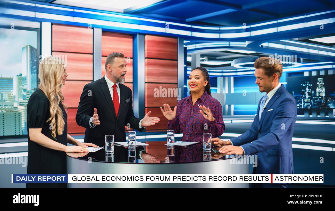 News channel four presenter hi-res stock photography and images - Alamy