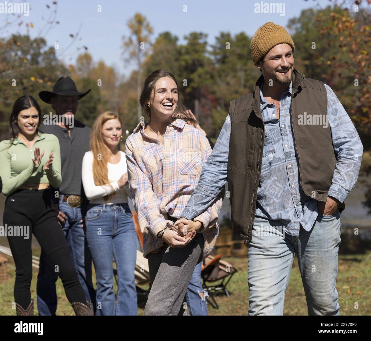 FARMER WANTS A WIFE, front, from left: dater Sydney Errera, farmer ...