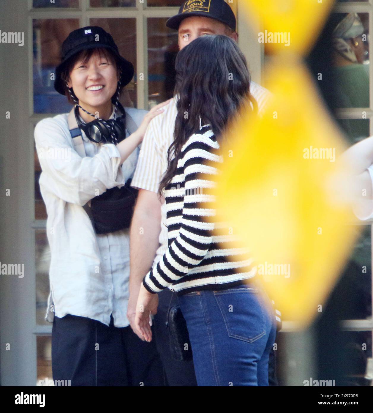 May 28, 2024 Celine Song director filming on location for new movie ...