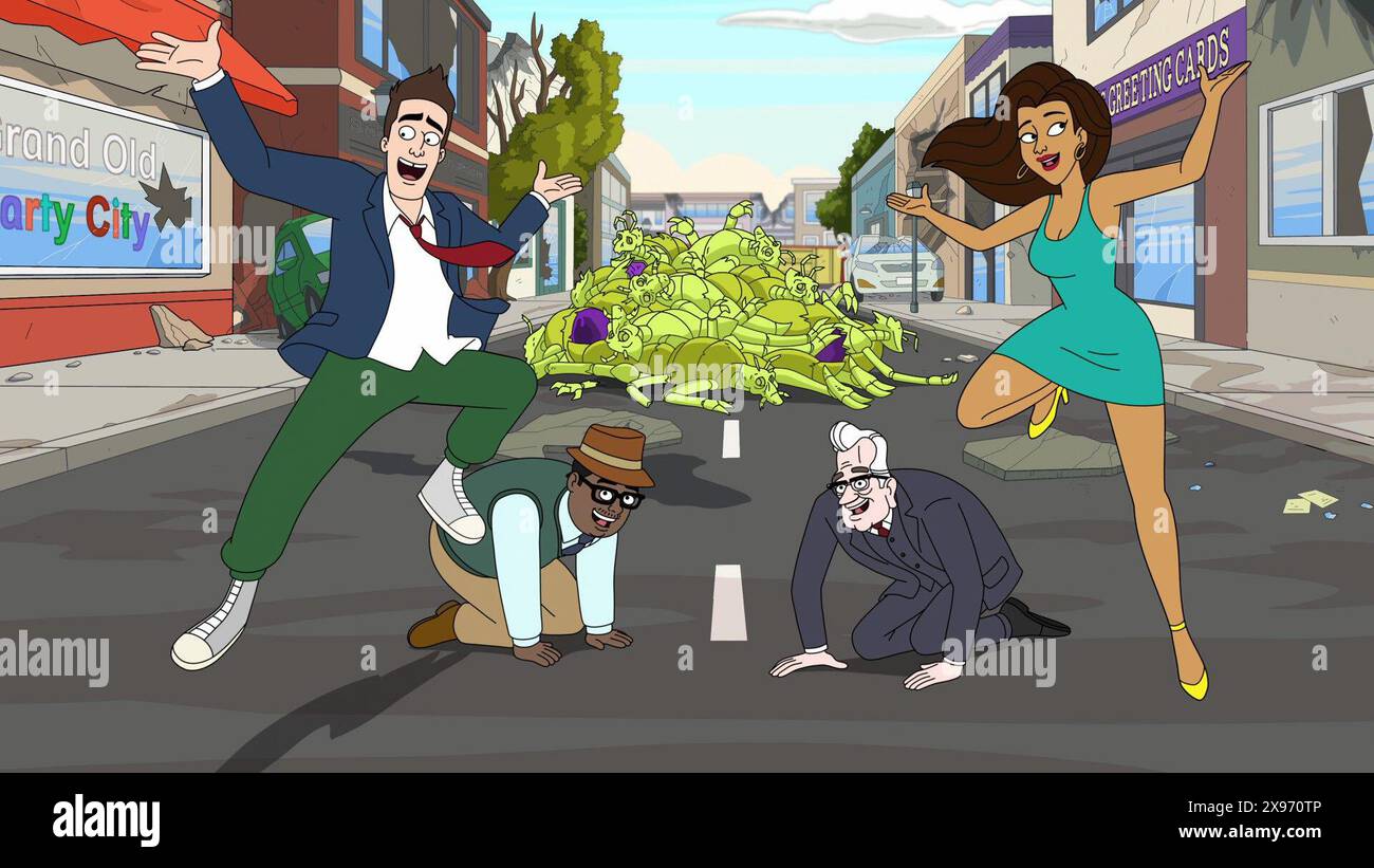 MULLIGAN, from left: Matty Mulligan (voice: Nat Faxon), Simon Prioleau ...