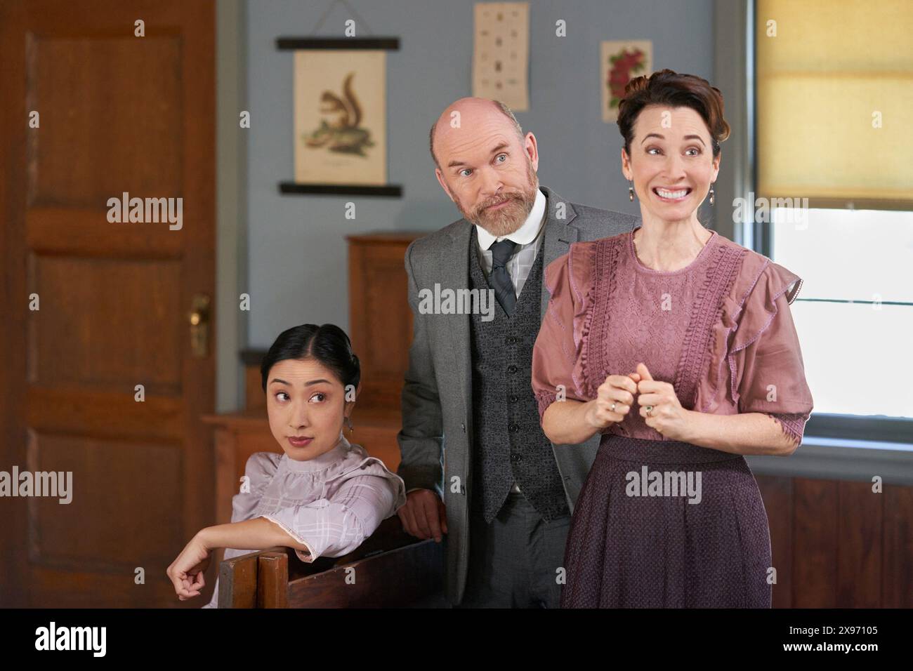 WHEN CALLS THE HEART, from left: Amanda Wong, Hrothgar Mathews, Loretta ...