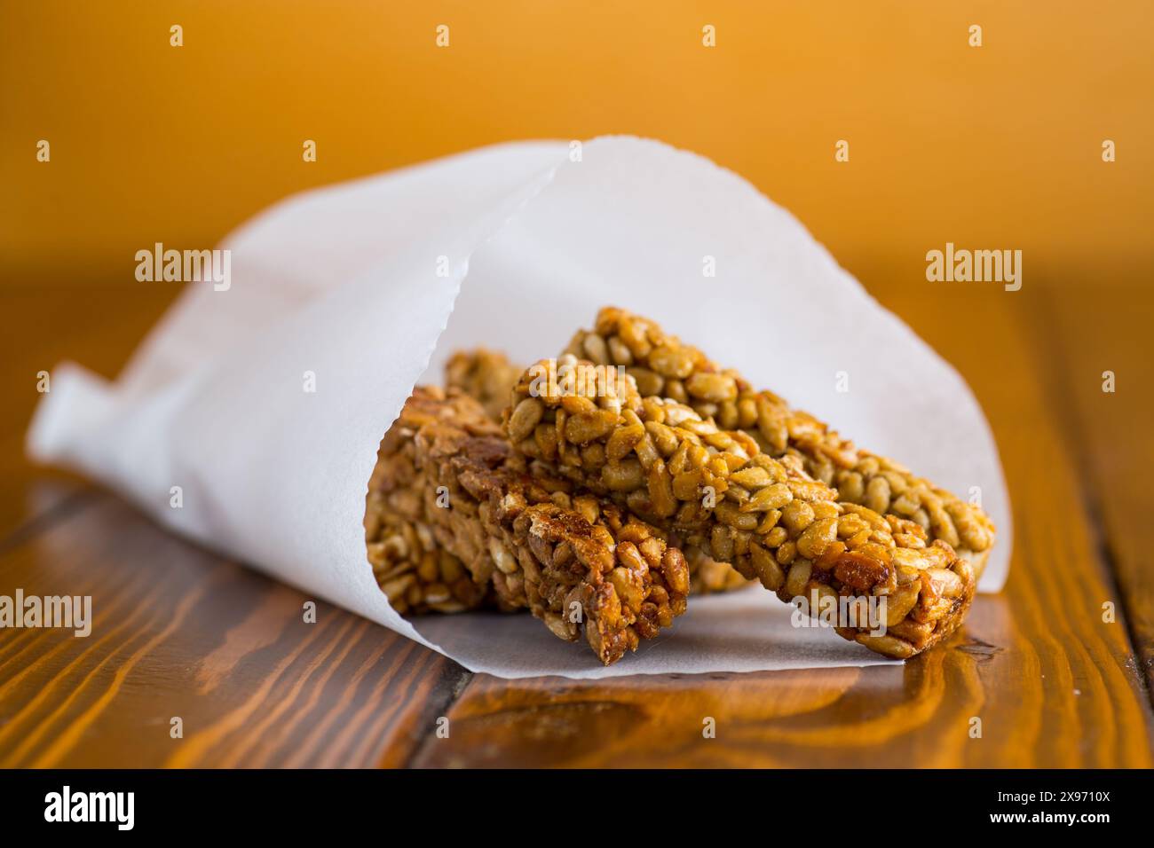 sweet sticks candy made from sunflower seeds Stock Photo - Alamy
