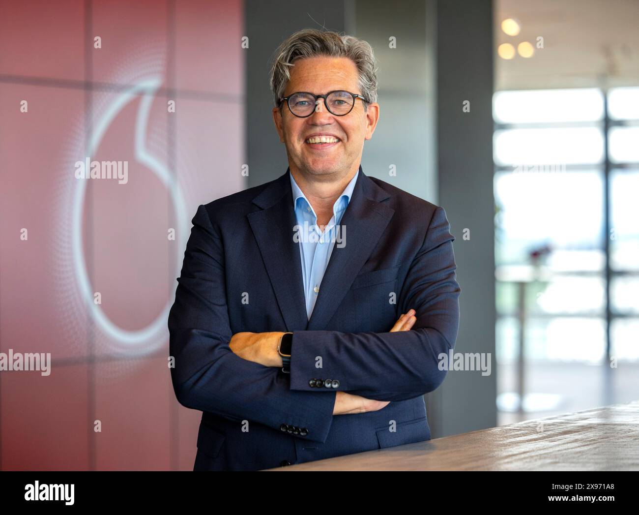 Duesseldorf, Germany. 29th May, 2024. The new CEO of Vodafone Germany ...