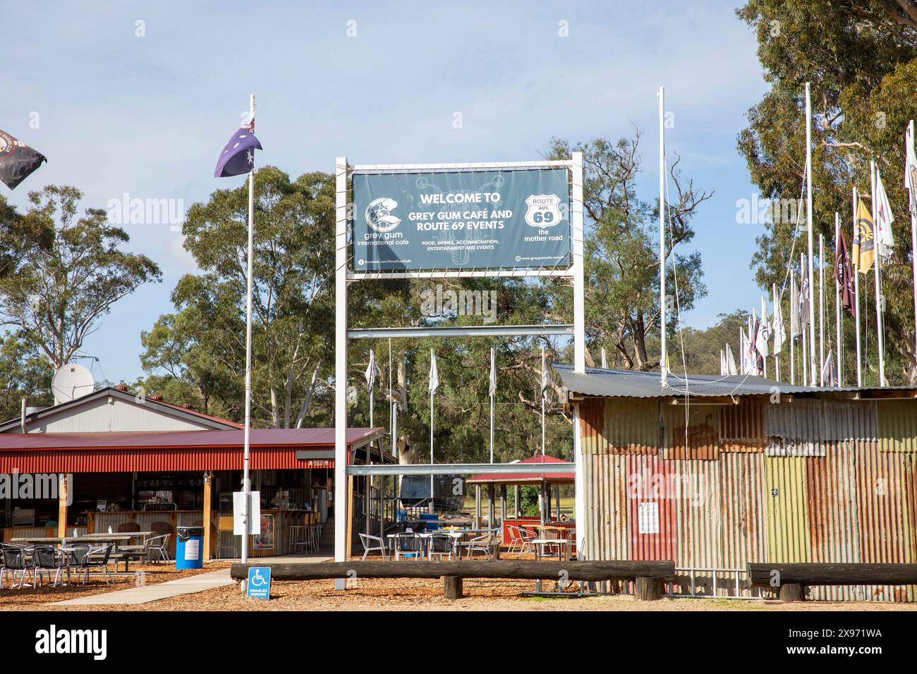 Grey gum international cafe hi-res stock photography and images - Alamy