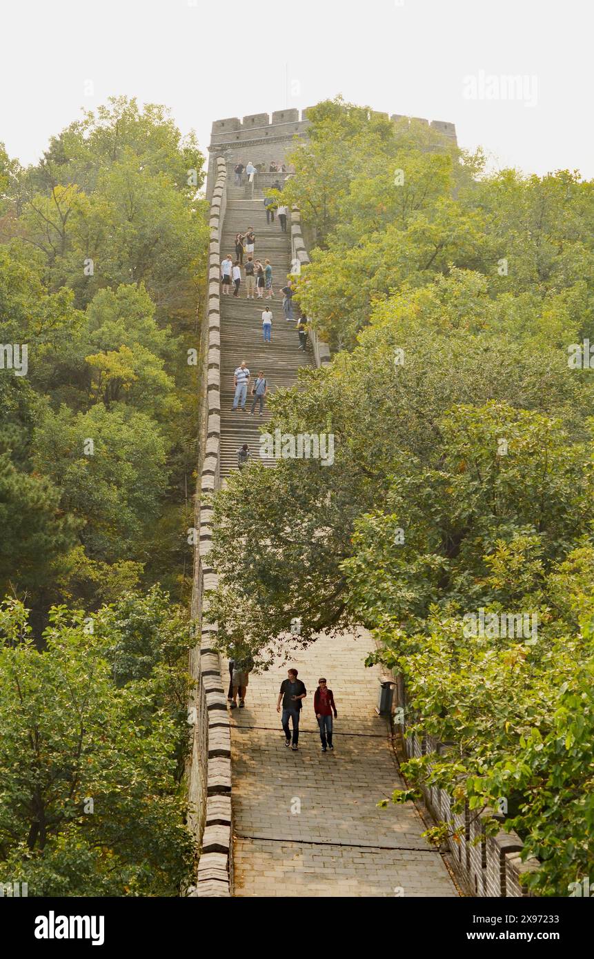 Great Wall of China at Mutianyu, Huairou District, Beijing, China Stock ...