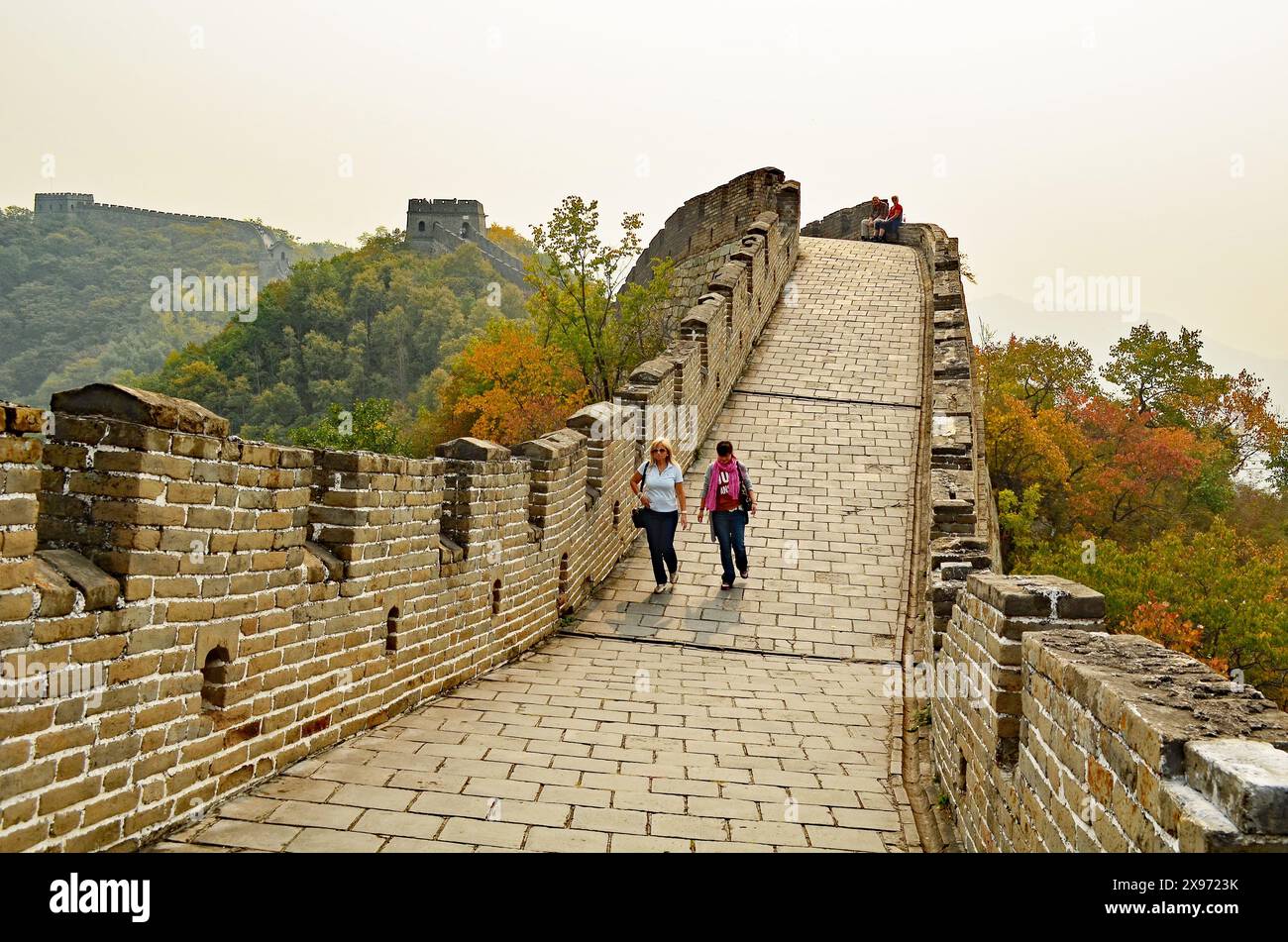 Great Wall of China at Mutianyu, Huairou District, Beijing, China Stock ...