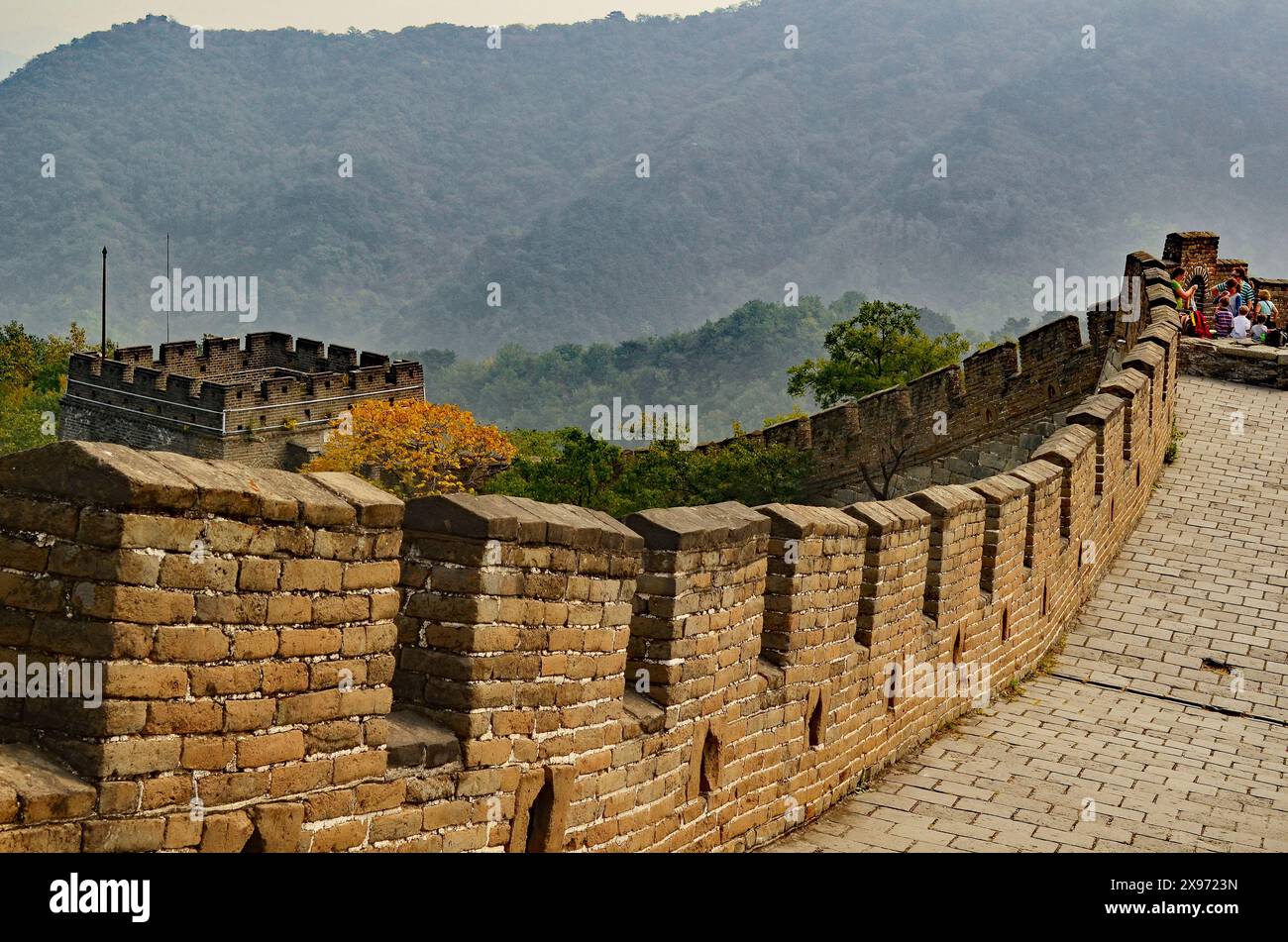 Great Wall of China at Mutianyu, Huairou District, Beijing, China Stock ...