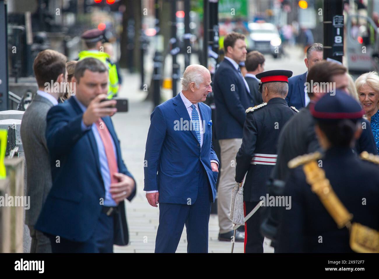 London, England, UK. 29th May, 2024. King CHARLES III is seen arriving ...