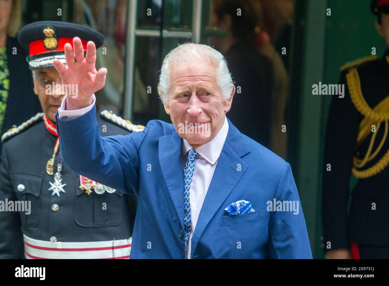 London, England, UK. 29th May, 2024. King CHARLES III is seen leaving ...