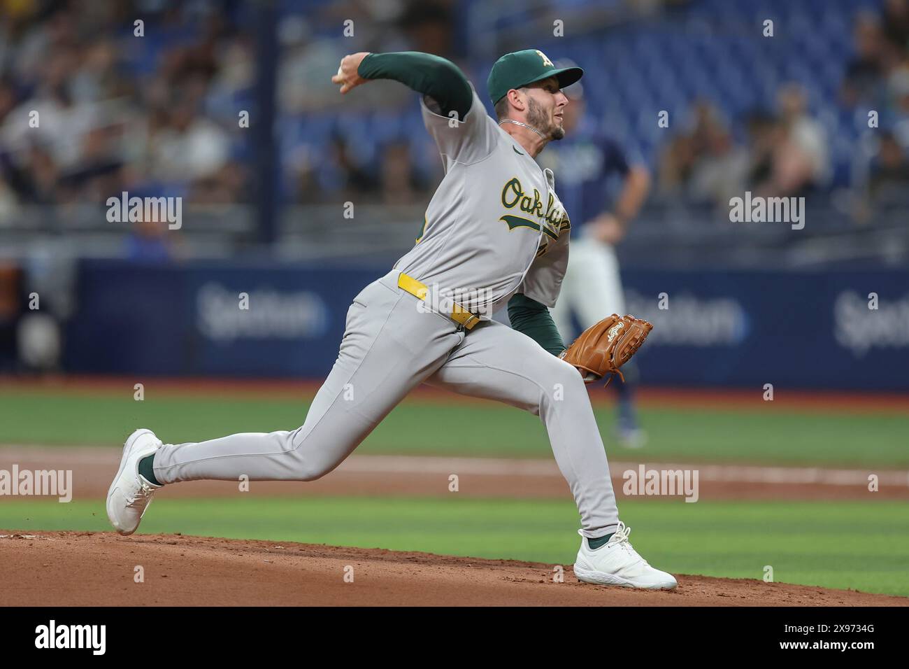 St. Petersburg, FL: Oakland Athletics pitcher Mitch Spence (40 ...