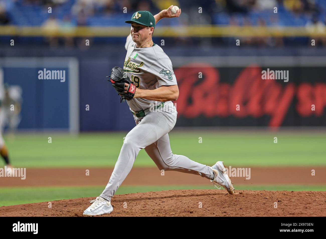 St. Petersburg, FL: Oakland Athletics pitcher Mason Miller (19 ...