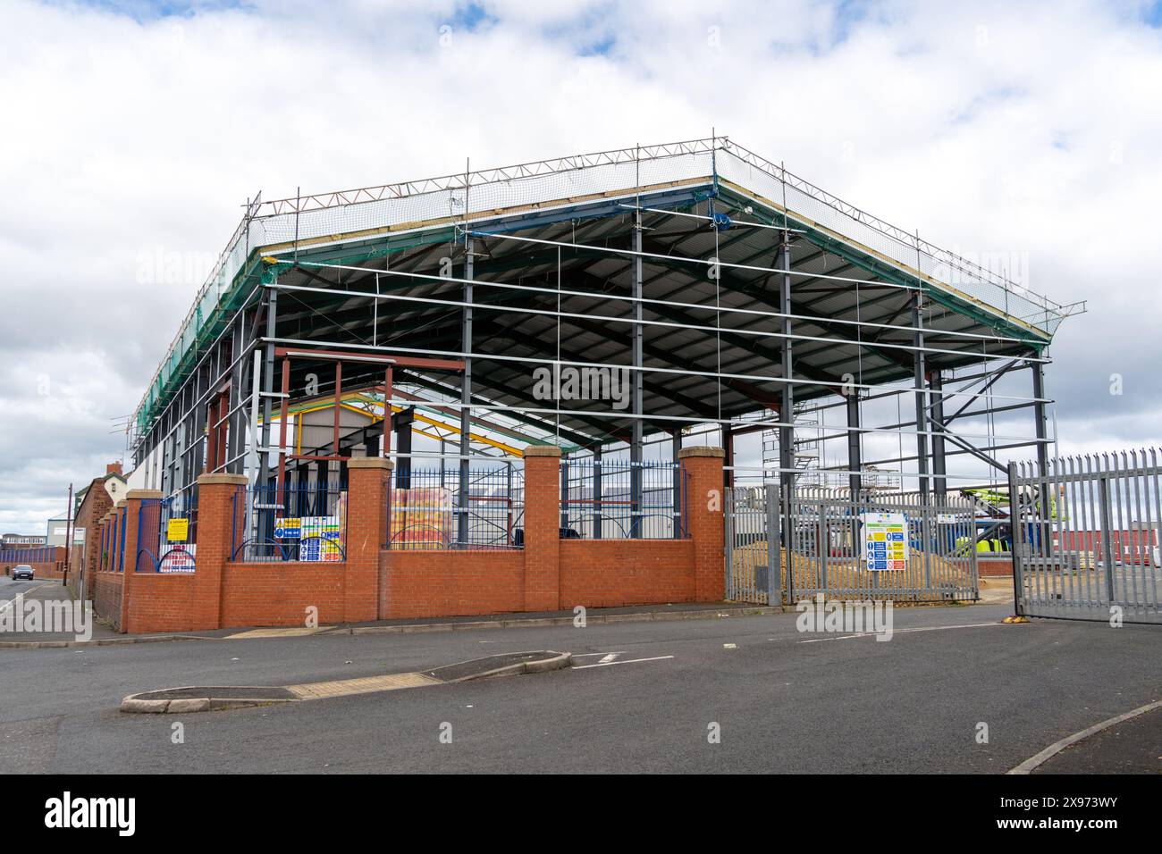 Blyth, Northumberland, UK. New building under construction at Catapult ...