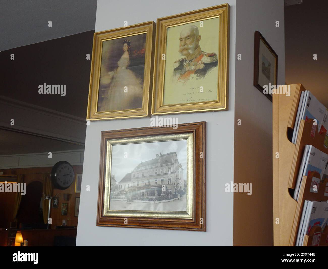 Cafe Central, Inneneinrichtung, Bild, Kauser Franz Josef, Kaiserin Sisi ...