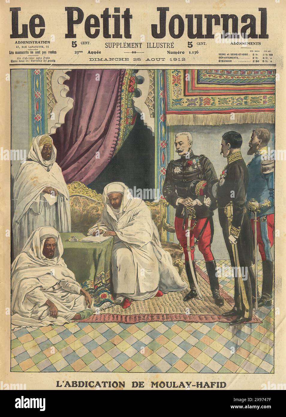 Translation : " THE ABDICATION OF MOULAY-HAFID " L'ABDICATION DE MOULAY ...