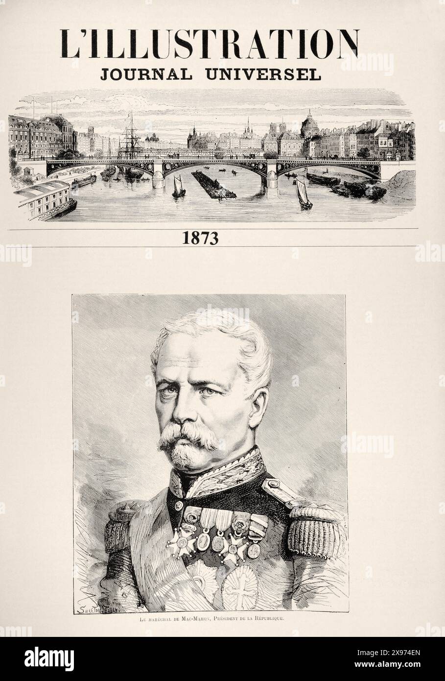 "L'ILLUSTRATION JOURNAL UNIVERSEL 1873" - "THE ILLUSTRATION UNIVERSAL ...