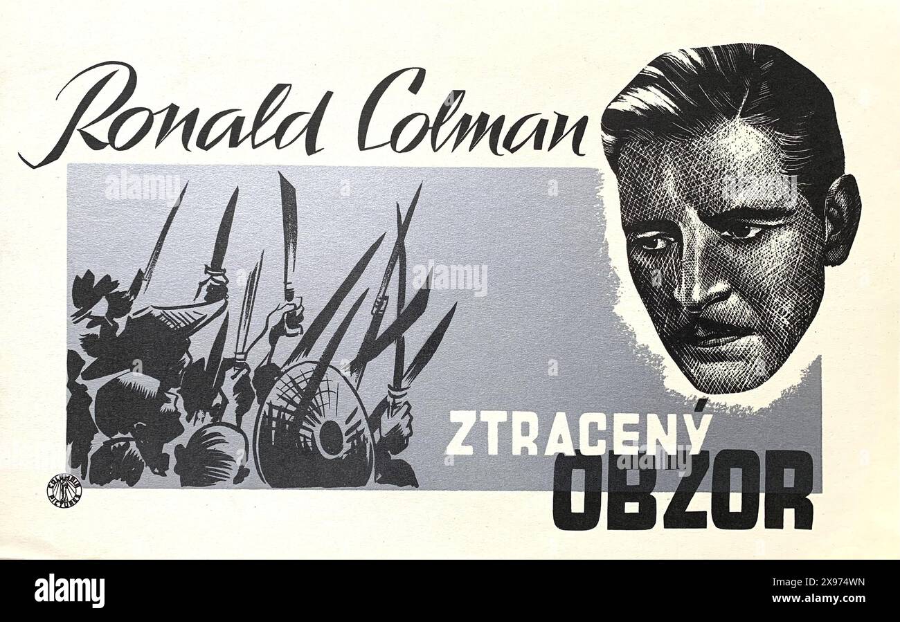 Czech Promotional Artwork for RONALD COLMAN as Robert Conway in LOST ...