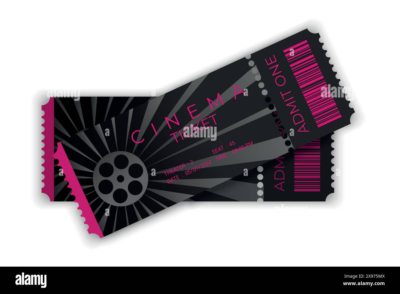 Admit two ticket Cut Out Stock Images & Pictures - Alamy