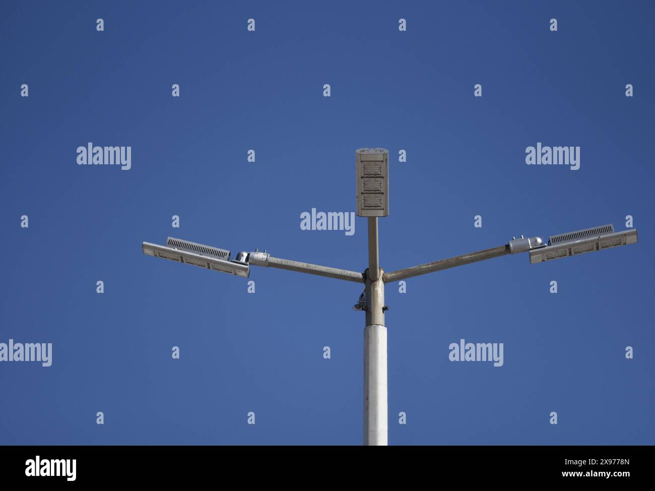 Solar Outdoor Street Lights at the port of Nafplio in Peloponnese ...