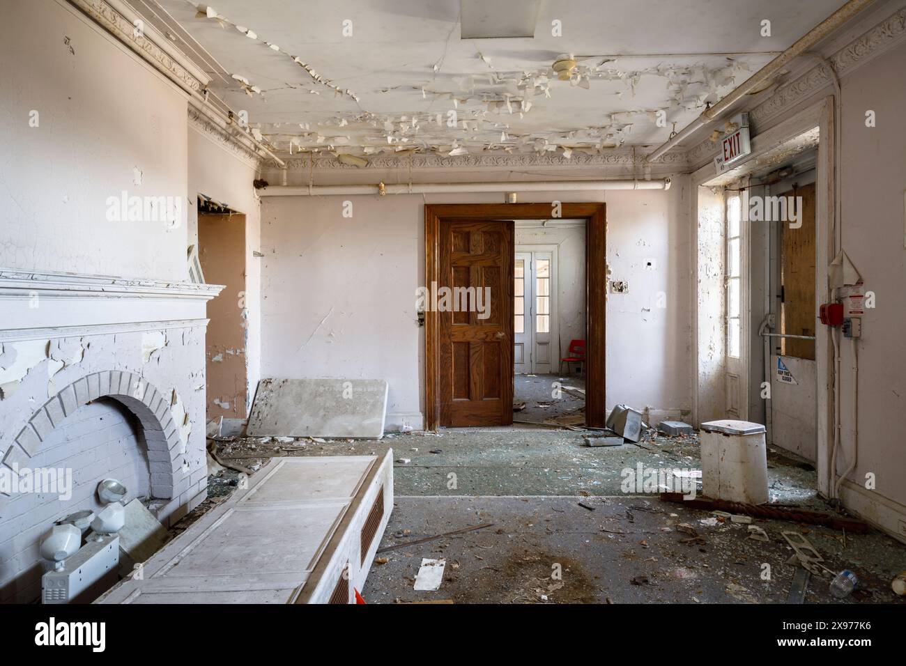 Interior view of the heritage structure known as Vaughan Glen Hospital ...