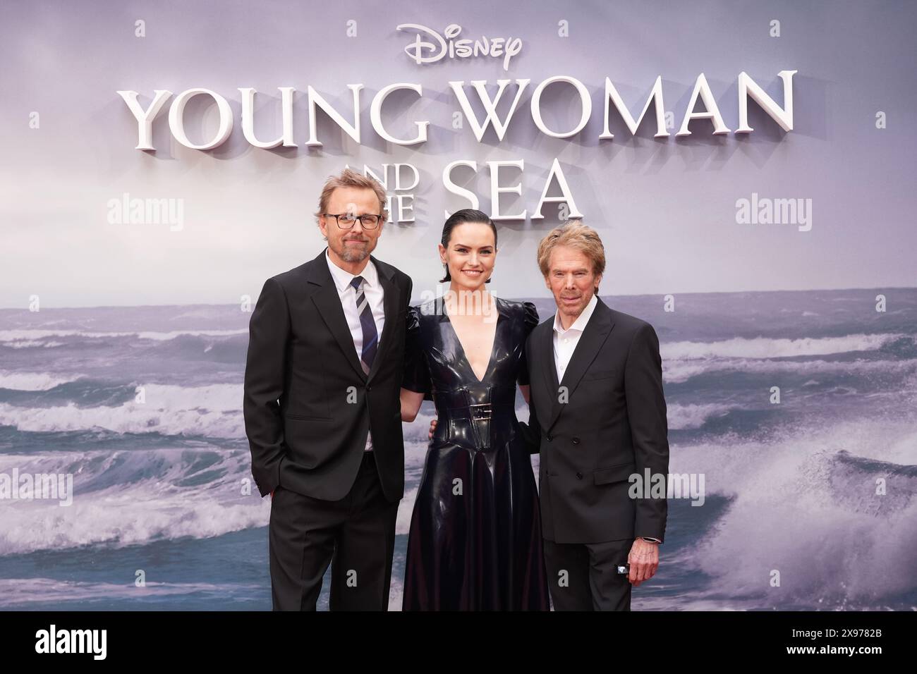 Joachim Ronning, Daisy Ridley and Jerry Bruckheimer attend the gala ...