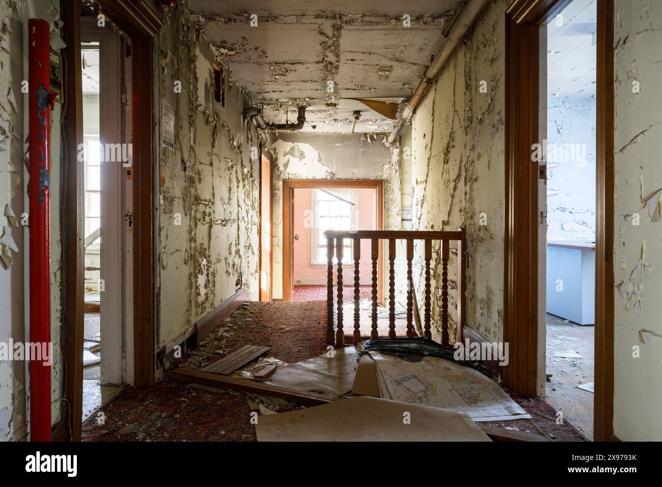 Interior view of the heritage structure known as Vaughan Glen Hospital ...