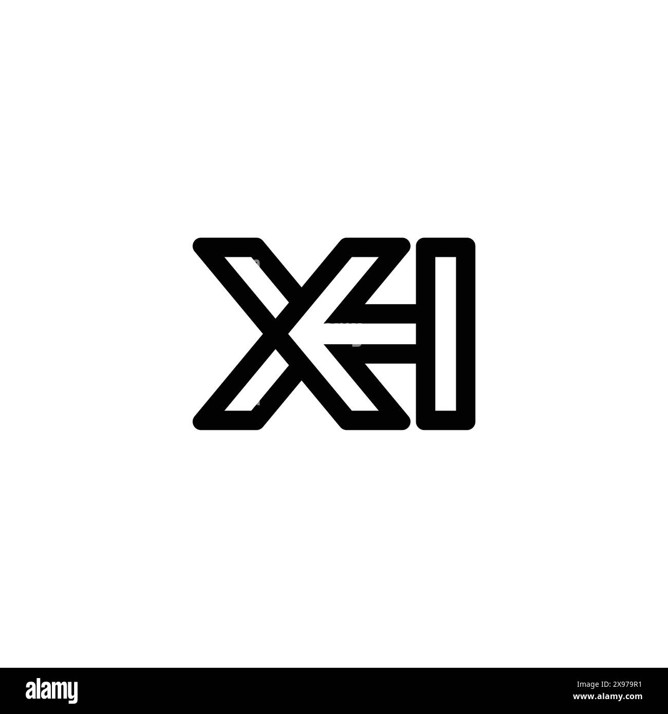 Alphabet Initials logo HX, XH, X and H Stock Vector Image & Art - Alamy