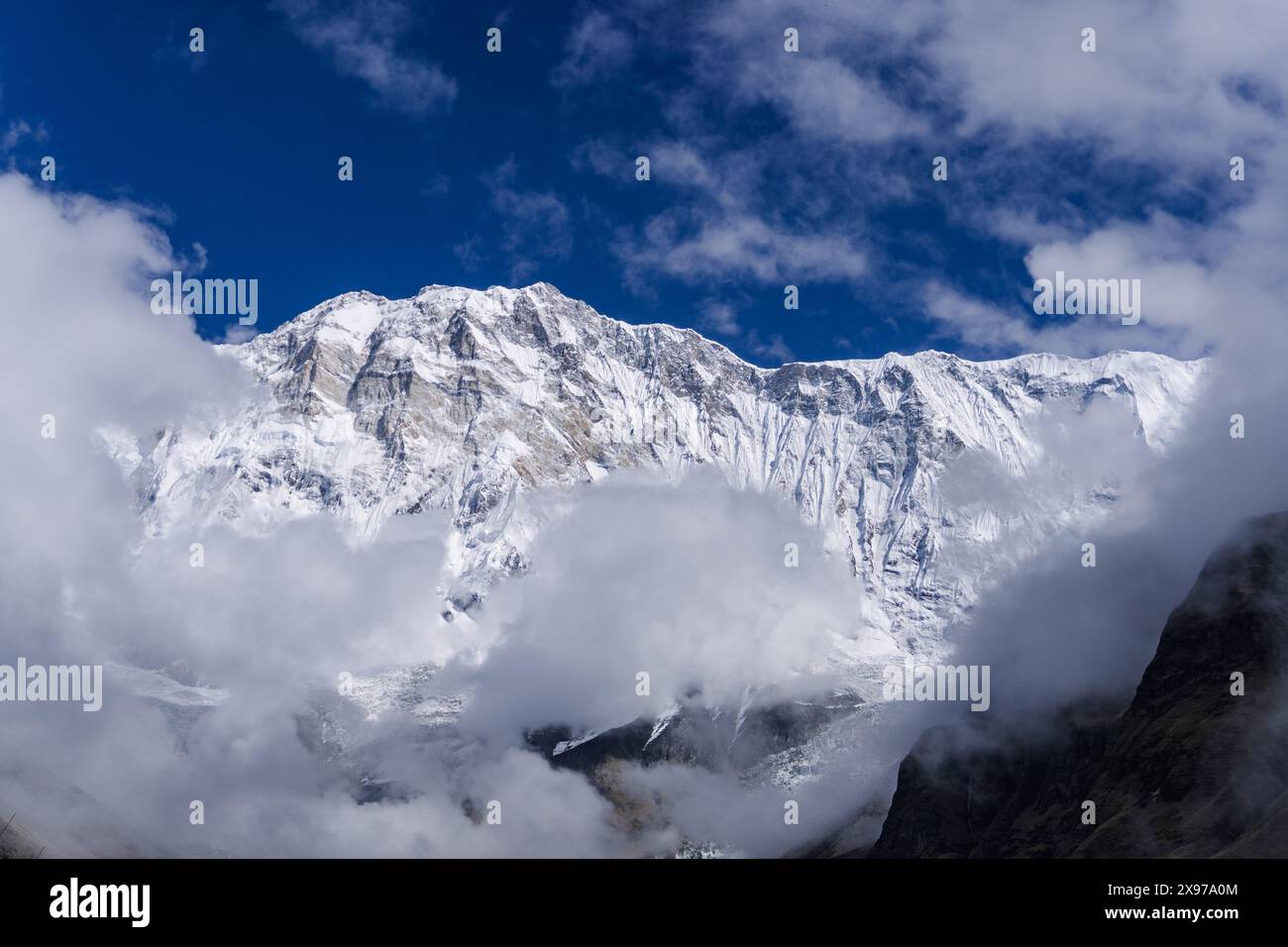 snow covered mountain peaks, Mountain in nepal, mount everest country ...
