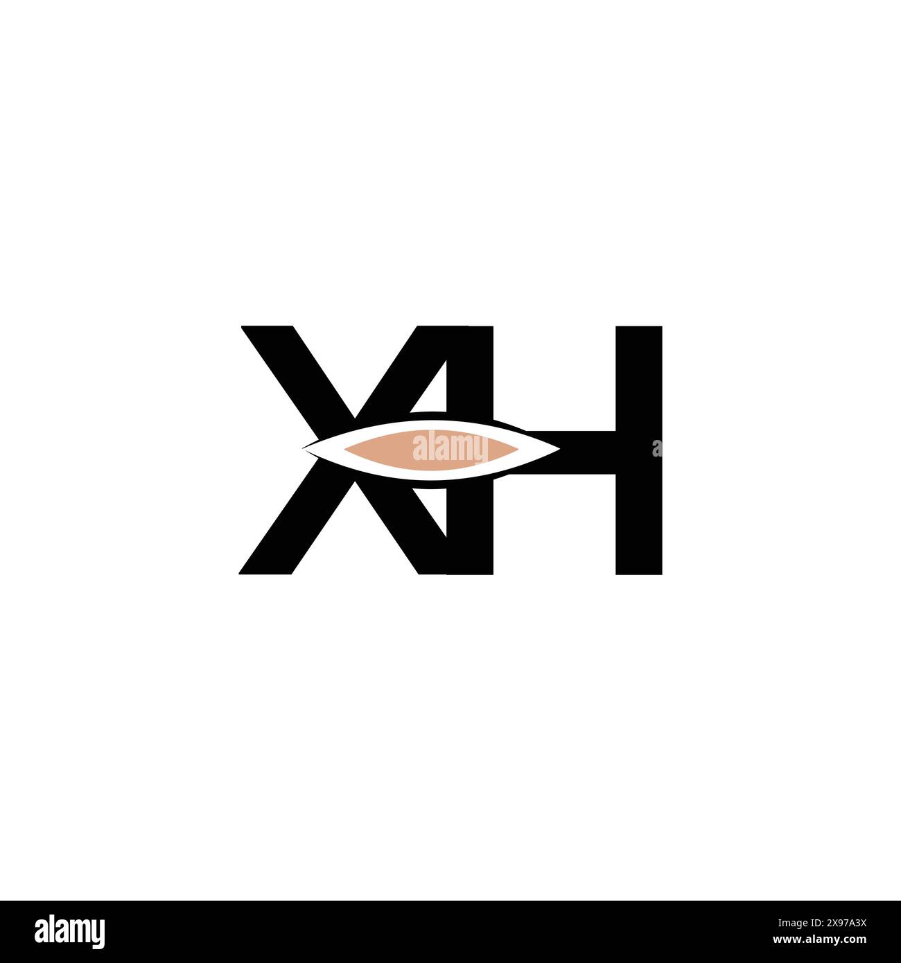 Alphabet Initials logo HX, XH, X and H Stock Vector Image & Art - Alamy