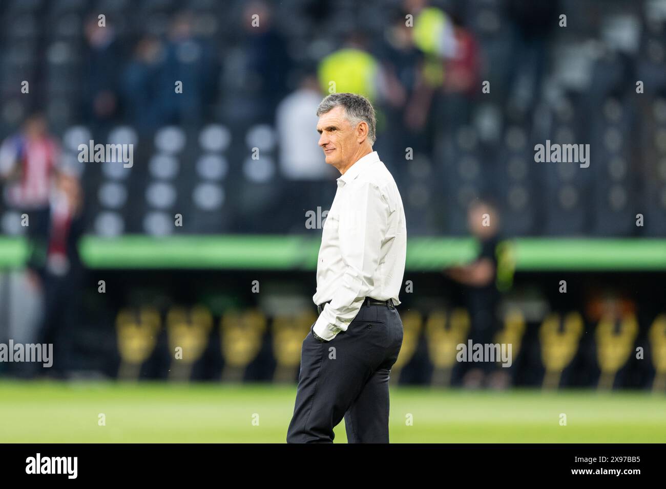 Athens, Greece. 29th May, 2024. Head coach Jose Luis Mendilibar ...