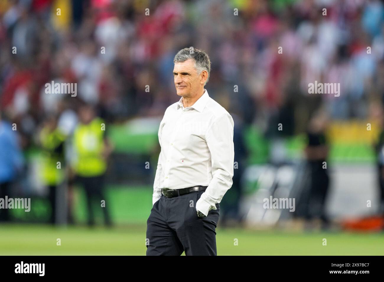 Athens, Greece. 29th May, 2024. Head coach Jose Luis Mendilibar ...
