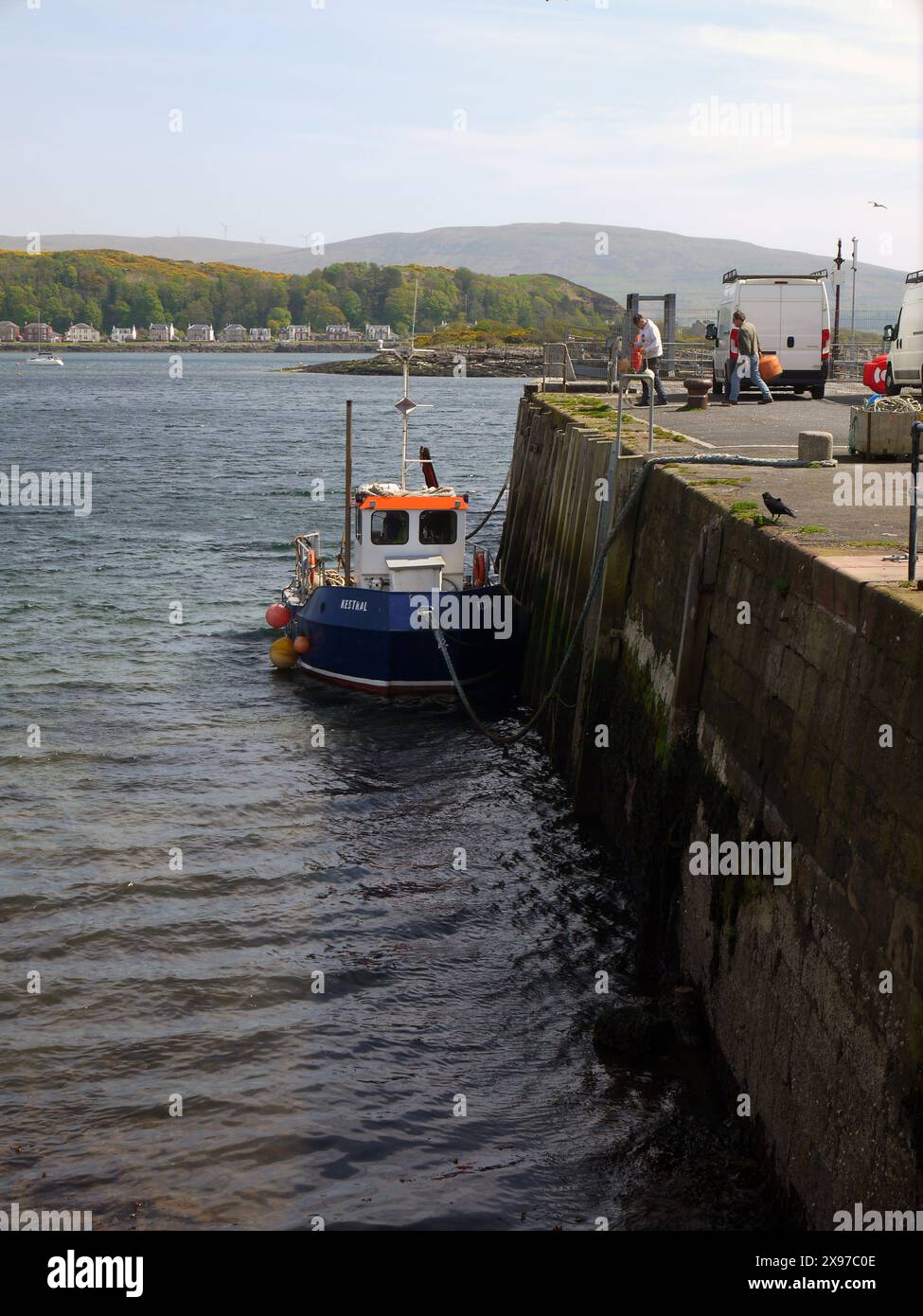 MILLPORT, ISLE OF CUMBRAE, NORTH AYRSHIRE, SCOTLAND, 05-02-24. Fishing ...