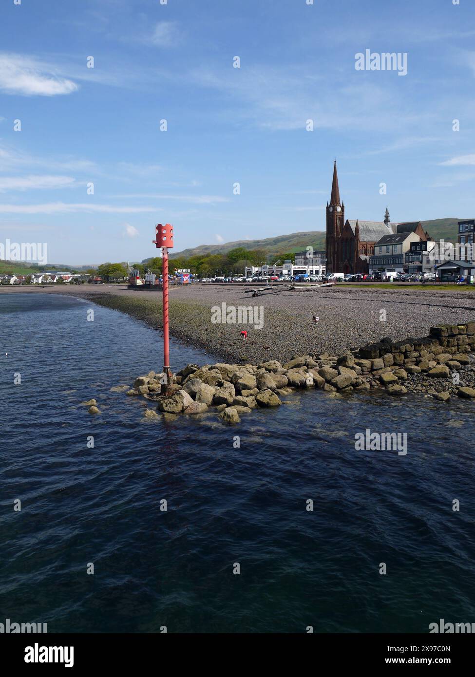 LARGS.NORTH ARGYLE. SCOTLAND. 05-02-24. Ferry landing stage ...