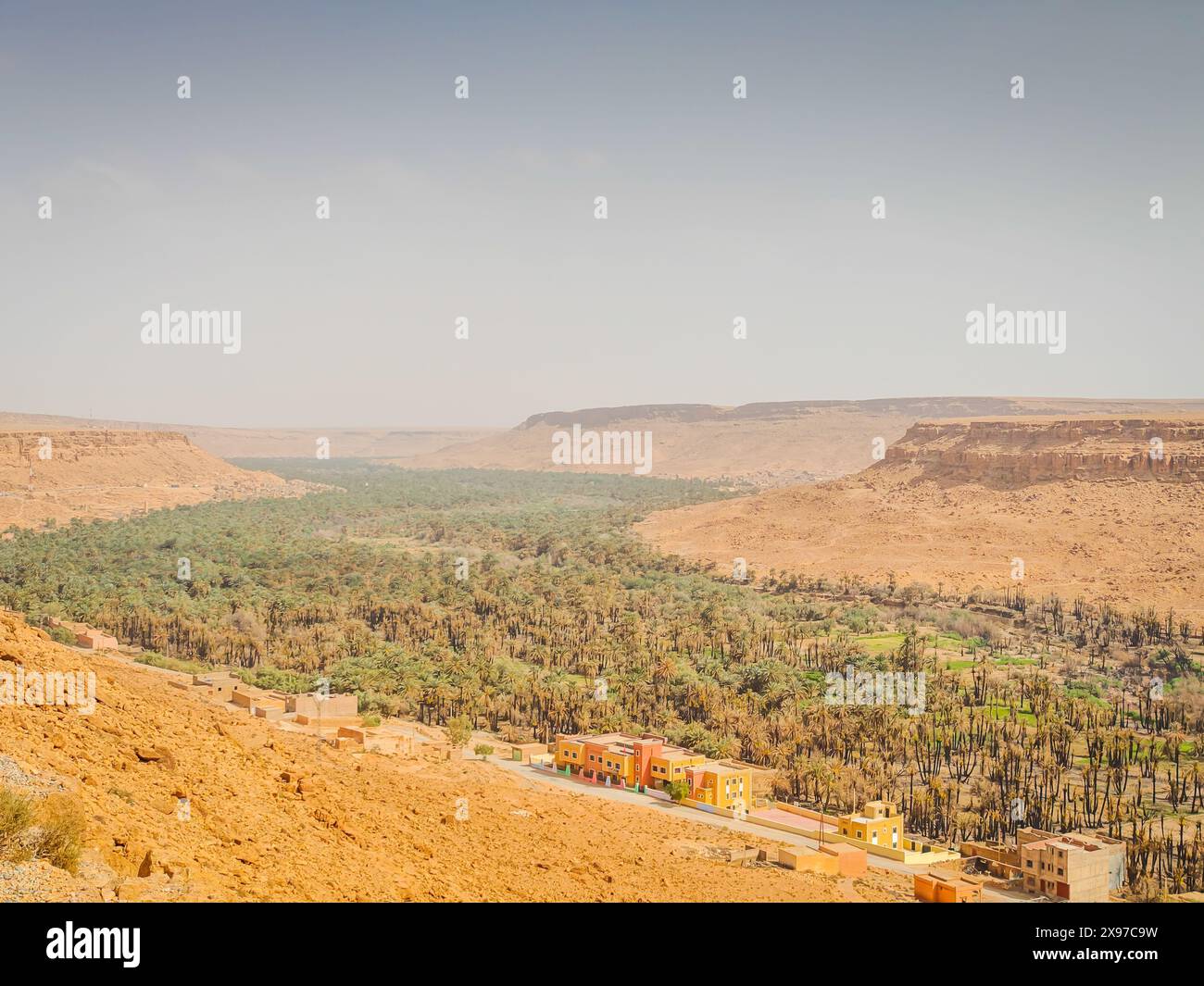 Landscape of Ziz Valley in Morocco, canyon in North Africa near to ...