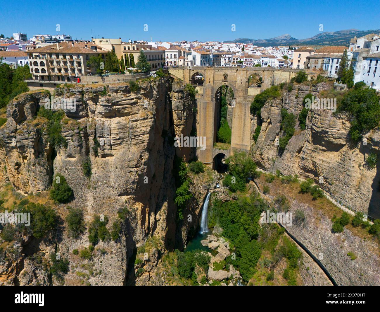 Bridge over deep gorge ronda hi-res stock photography and images - Alamy