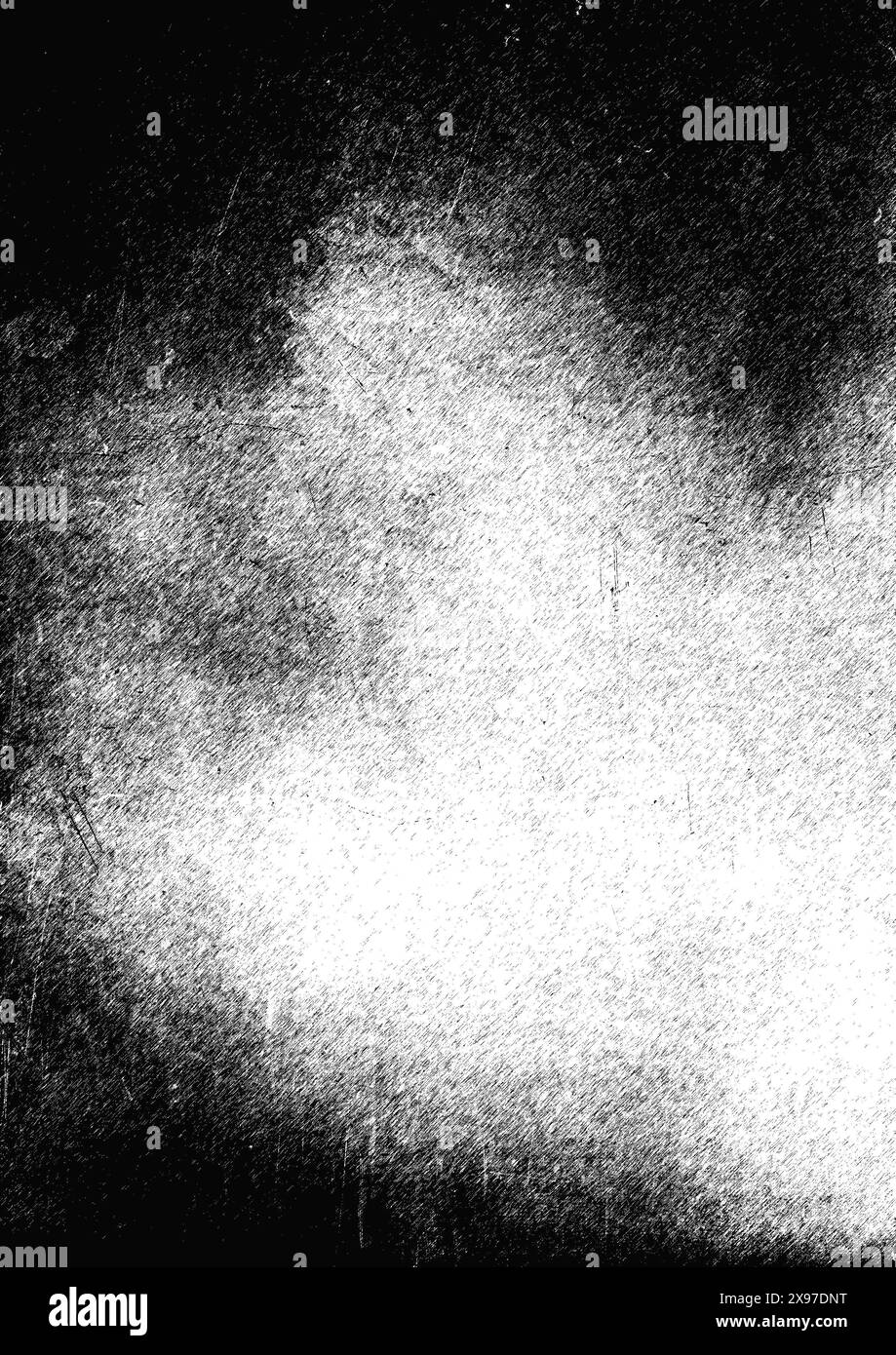 Abstract black and white image with a grainy texture and high contrast ...