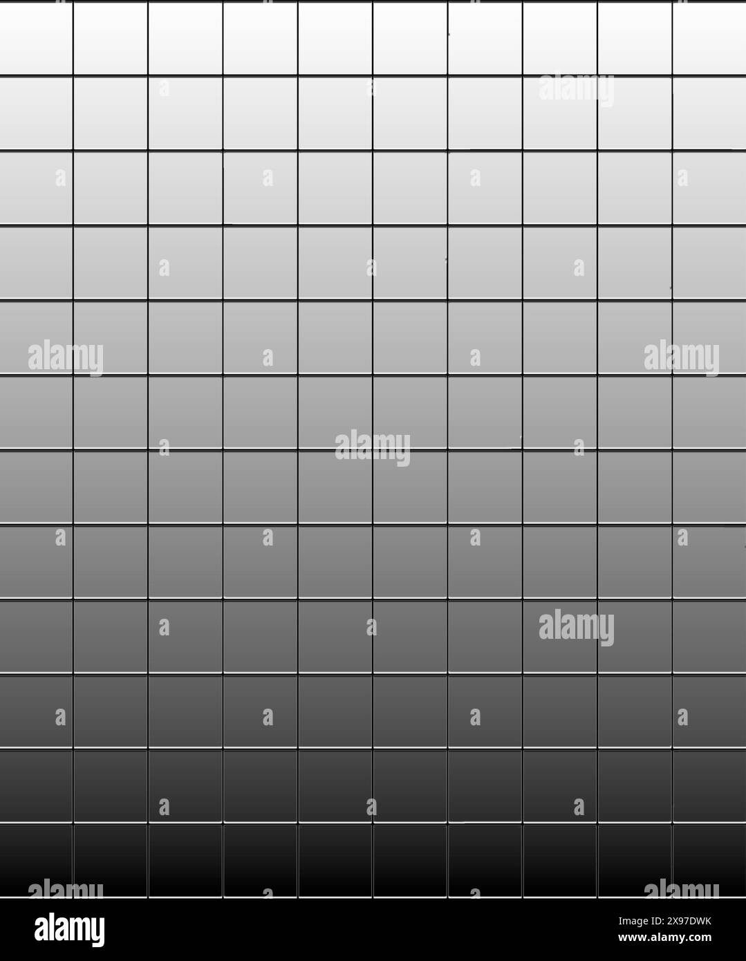 A grid of square tiles with a gradient effect from white to black Stock ...