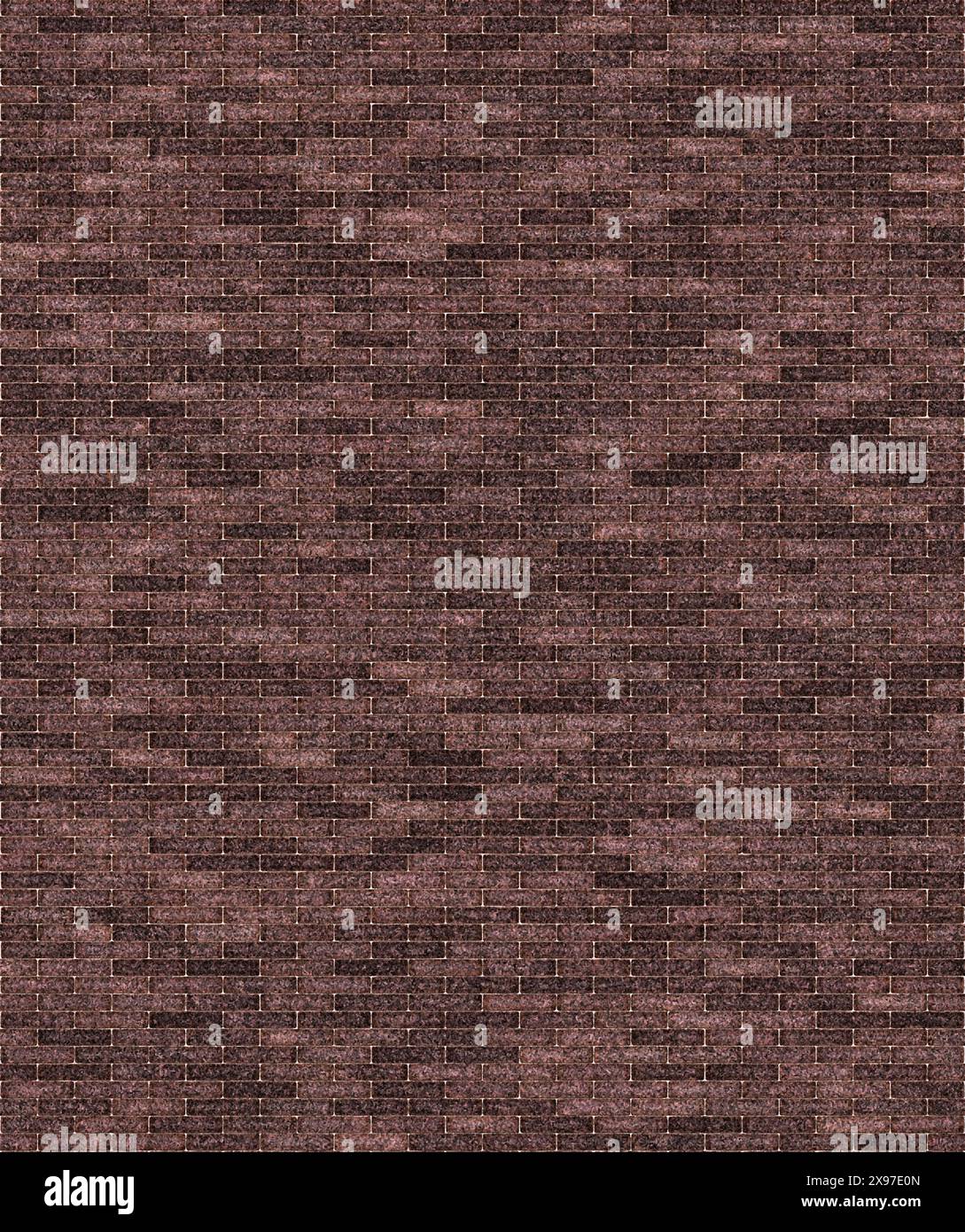 Brown brick wall with dark mortar lines, displaying a consistent and ...