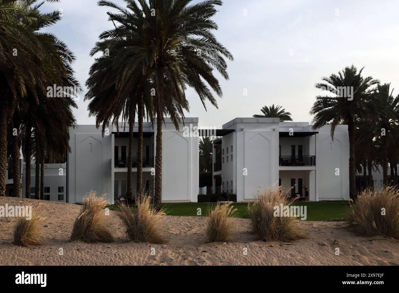 View of the Chedi Hotel from Beach Muscat Oman Stock Photo - Alamy
