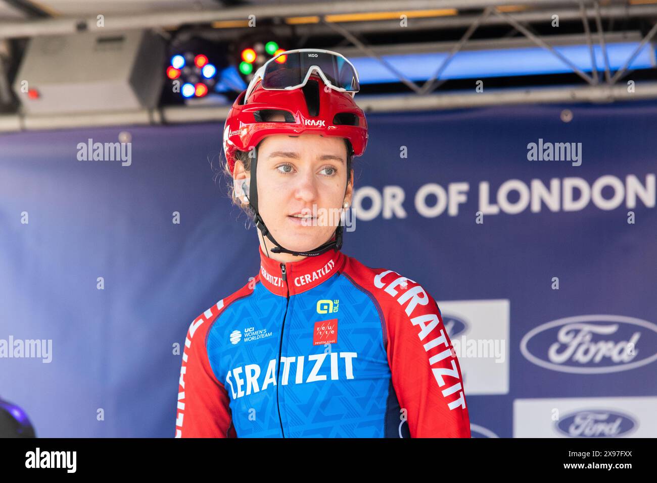Rider of Ceratizit WNT Pro Cycling at 2024 Ford RideLondon Classique ...