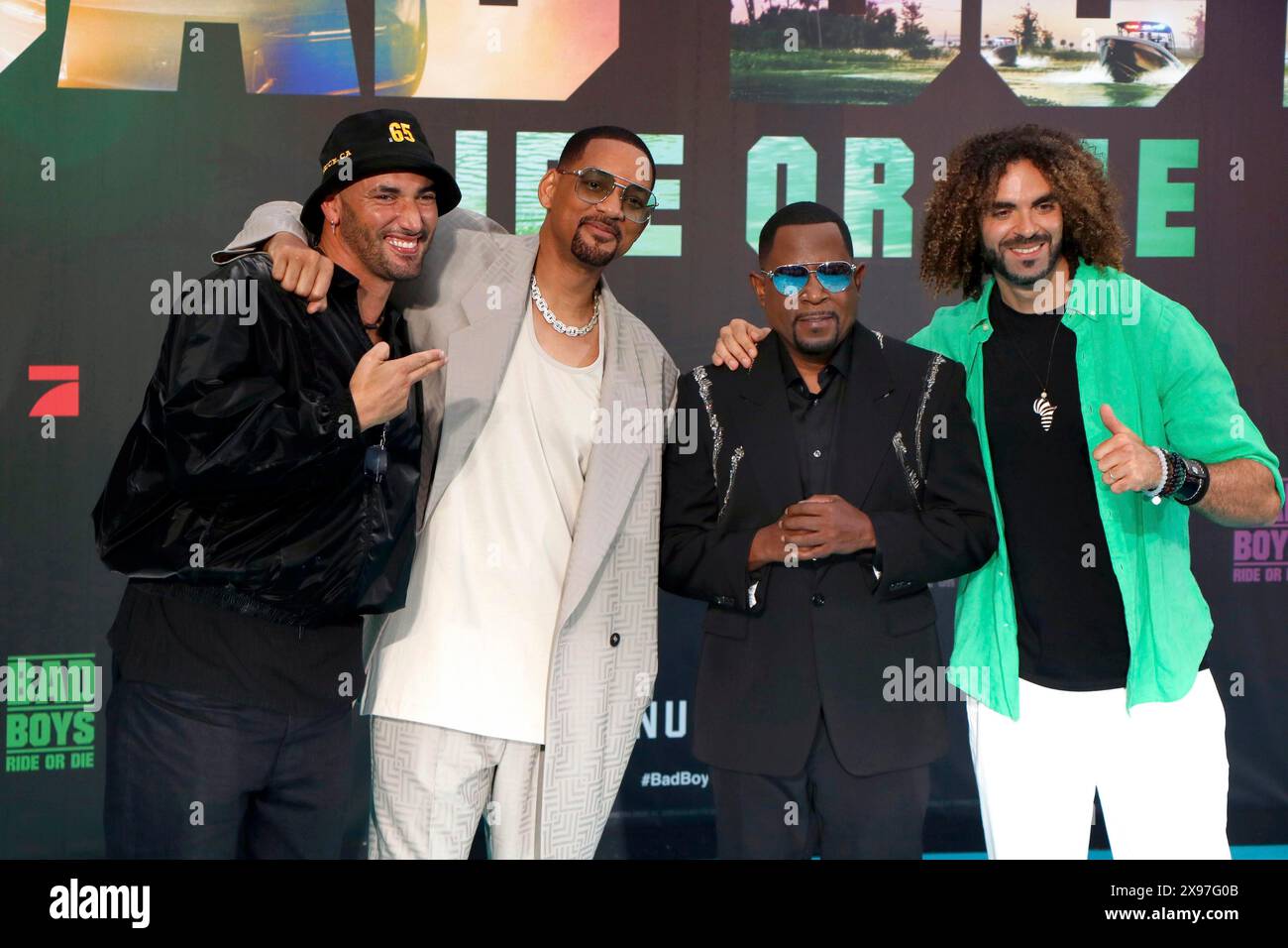 Bilall Fallah, Will Smith, Martin Lwrence and Adil El Arbi at the Bad ...