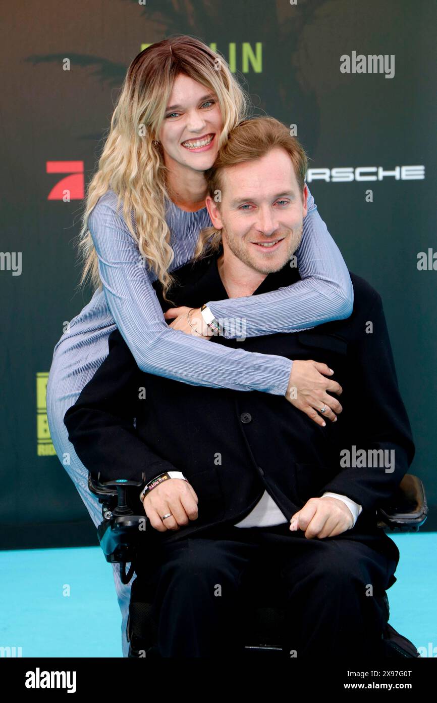 Sarah Elena Timpe and Samuel Koch at the Bad Boys, Ride or die Germany ...