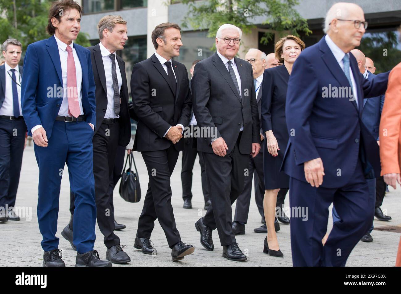 Emmanuel Macron (President of the French Republic) and Frank-Walter ...