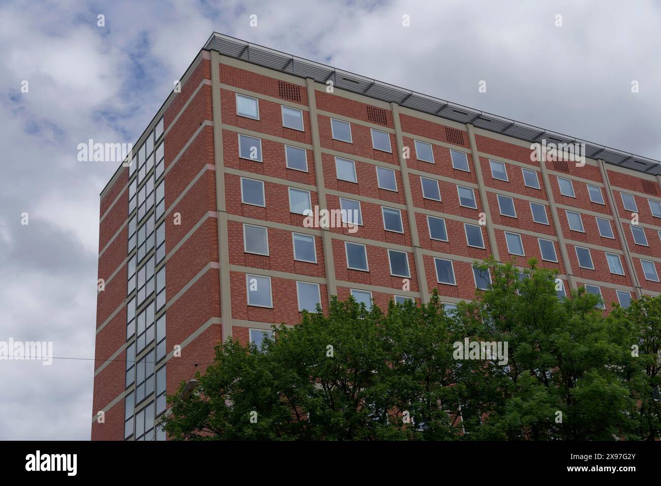 High-rise building in Munich, architecture, building, urban, city ...