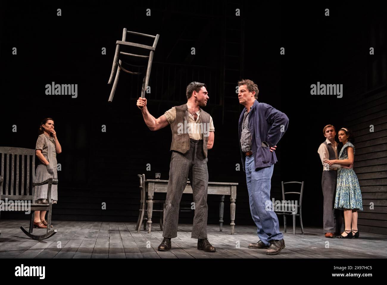 London, 29 May 2024, Pierro Niel-Mee and Dominic West. A View From The ...