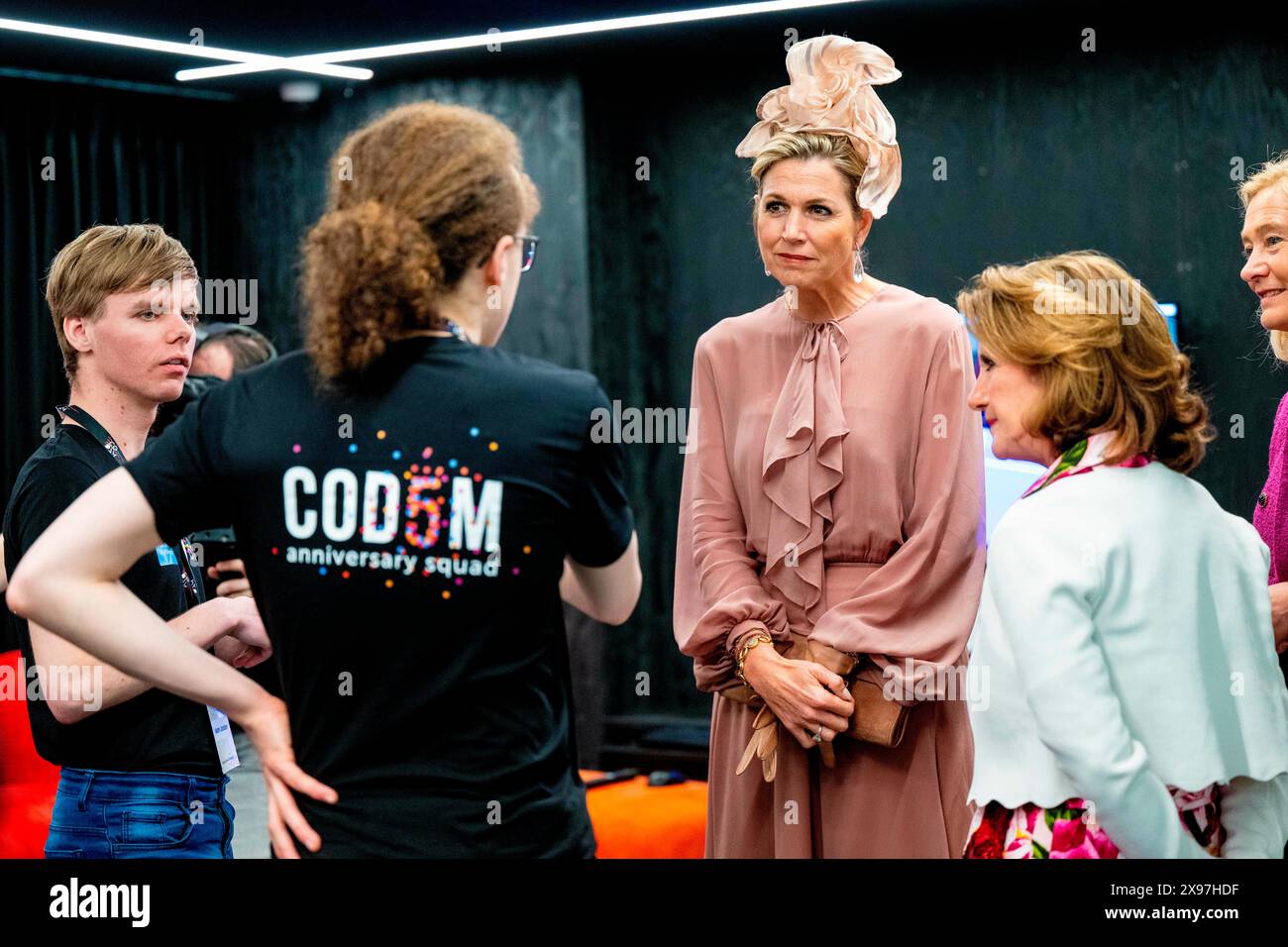 Amsterdam, Niederlande. 29th May, 2024. Queen Maxima of the Netherlands at Codam in Amsterdam ...