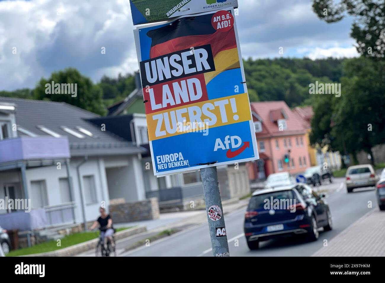 Europawahl 2024, Wahlplakat der AFD Altrenative fuer Deutschland ...