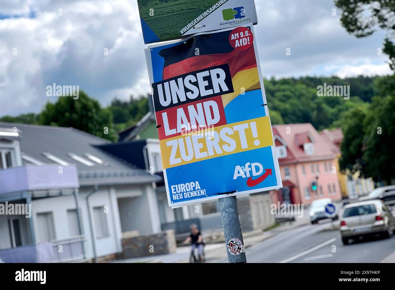 Europawahl 2024, Wahlplakat der AFD Altrenative fuer Deutschland ...